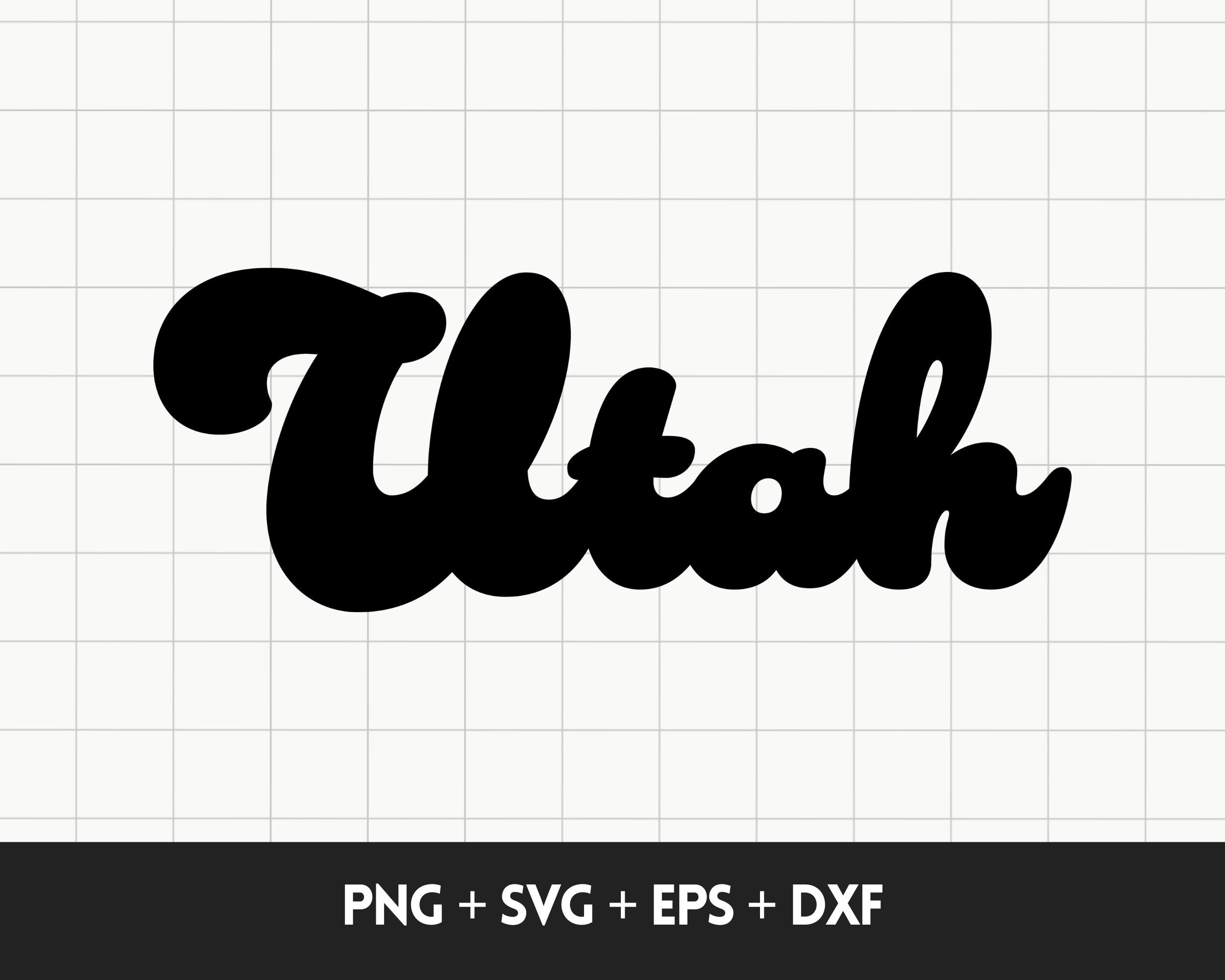 Utah SVG Utah Dxf File Utah Cut File Utah Clip Art SVG - Etsy
