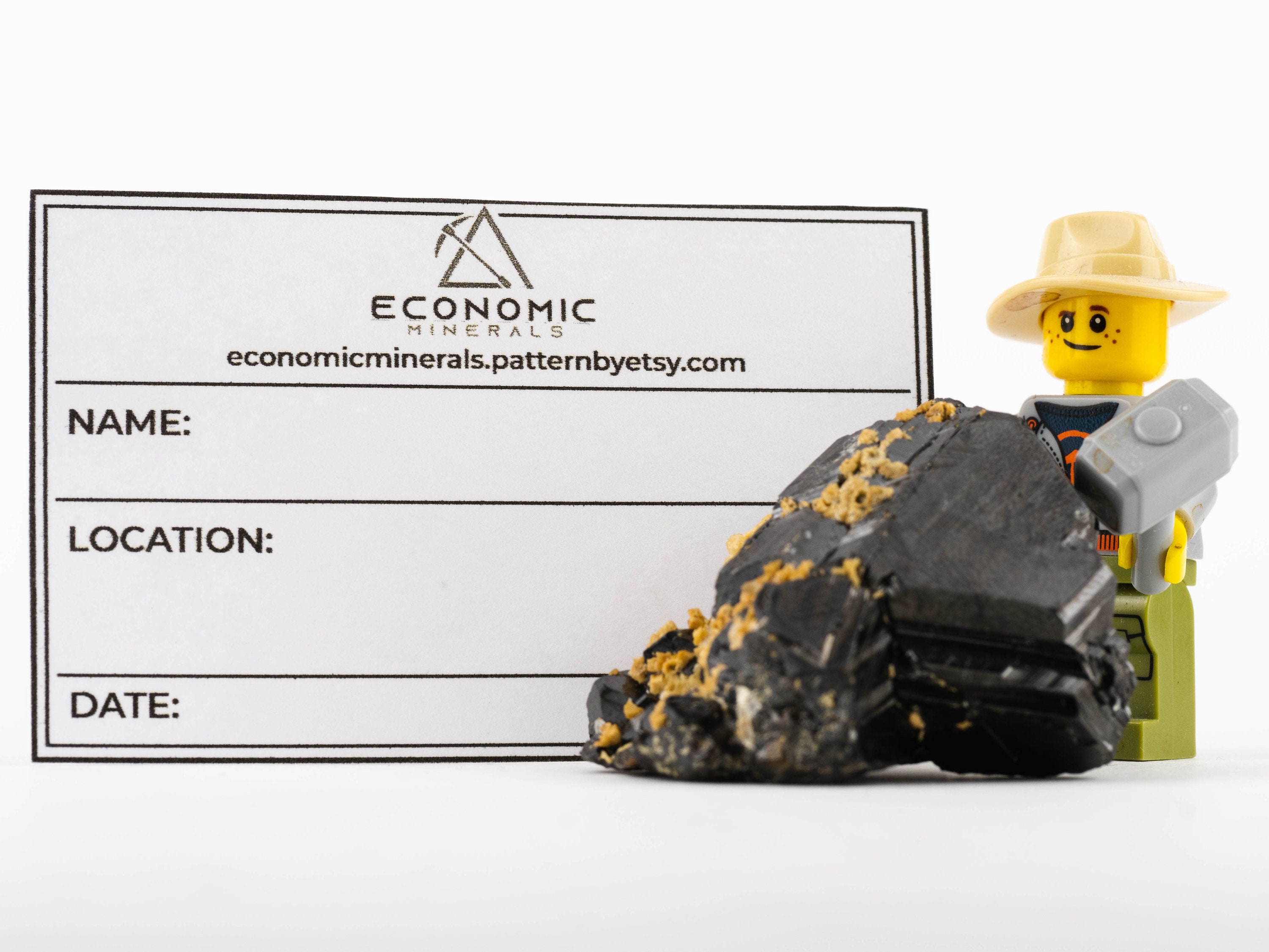 Mineral Specimen Cards Pack of 25 Crystal/Mineral Specimen | Etsy