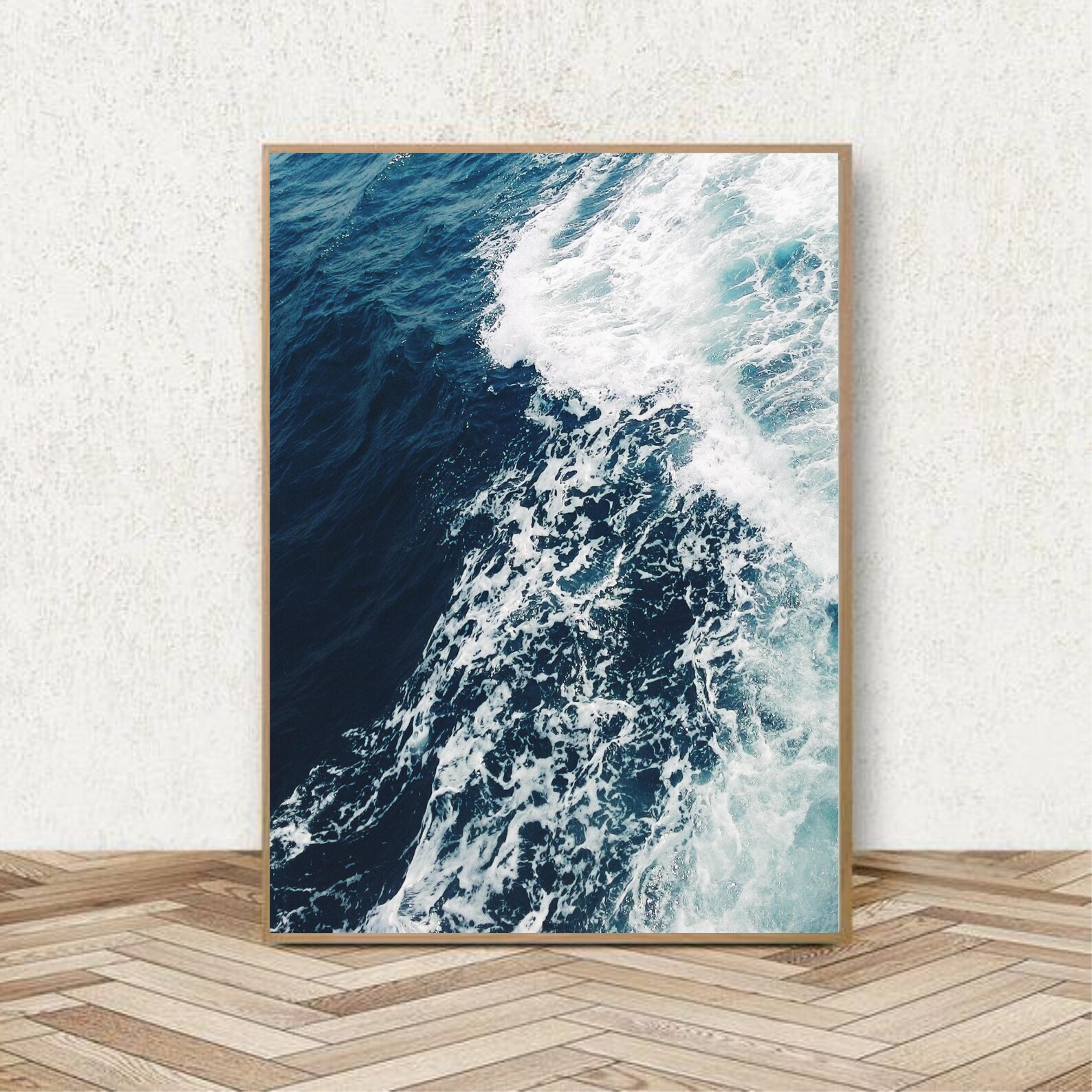 Coastal Printable Blue Ocean Print Coastal Digital Prints | Etsy