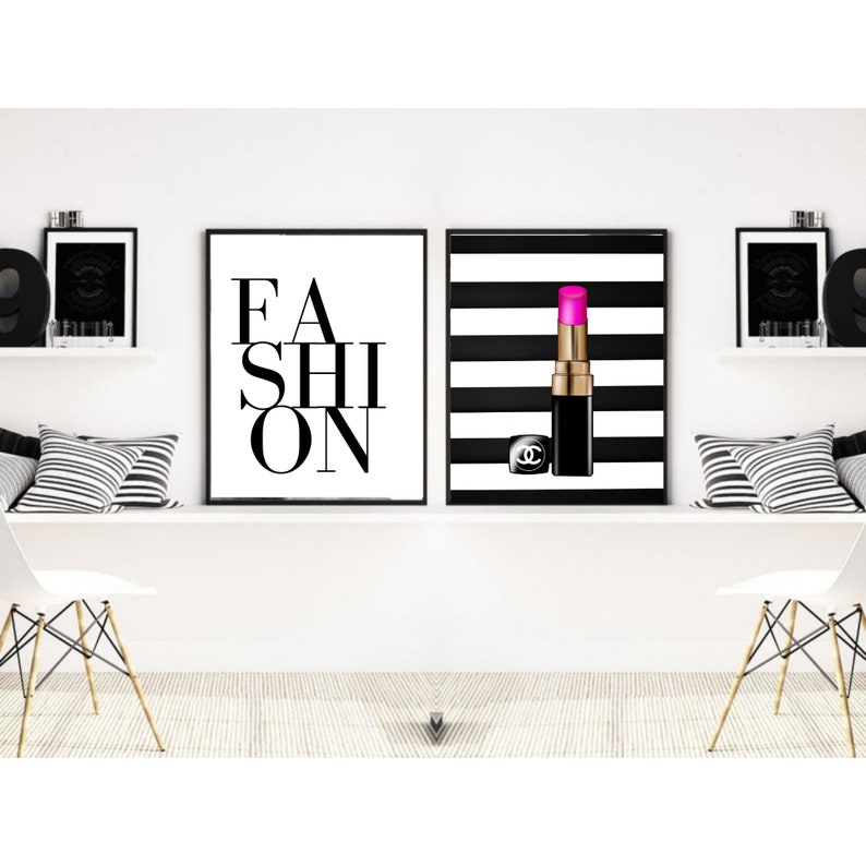 Fashion Printable Living Room Wall Art High Fashion Print - Etsy