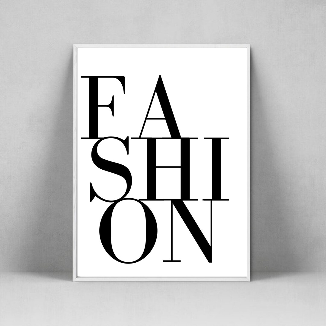 Fashion Printable, Living Room Wall Art, High Fashion Print Digital ...