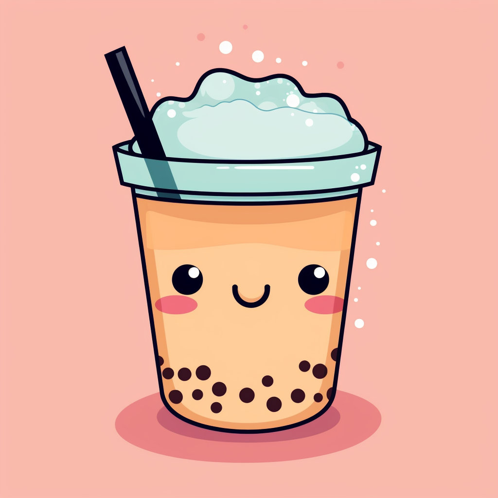 Kawaii Cute Bubble Tea and Drinks Clip Art Pictures - Etsy