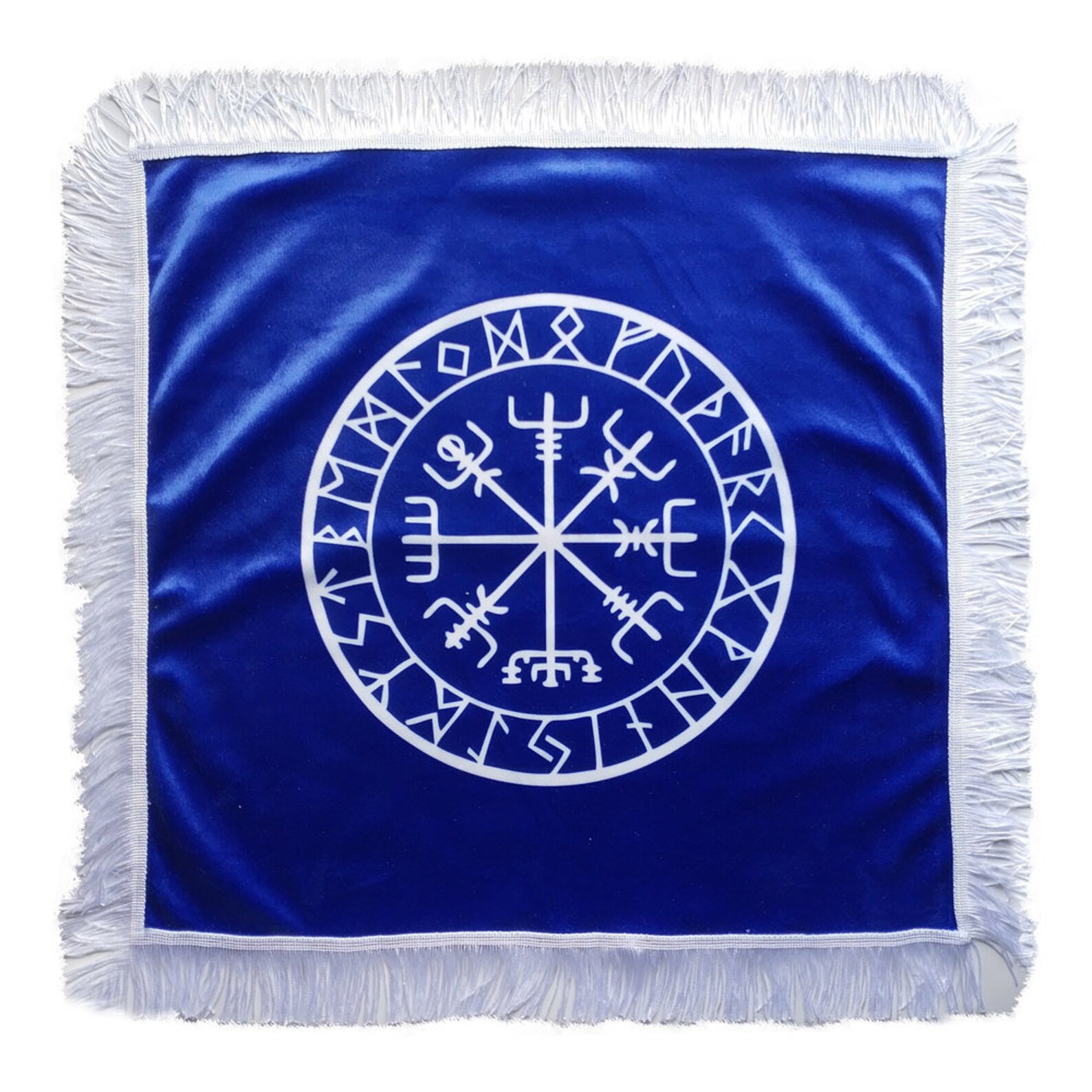 Rune Cloth Vegvisir Altar Cloth Wicca Altar Pagan Altar | Etsy