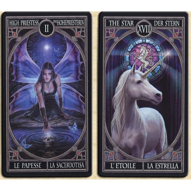 Gothic Tarot Deck Bag 78 Cards Guidebok Satin Pouch 5 | Etsy