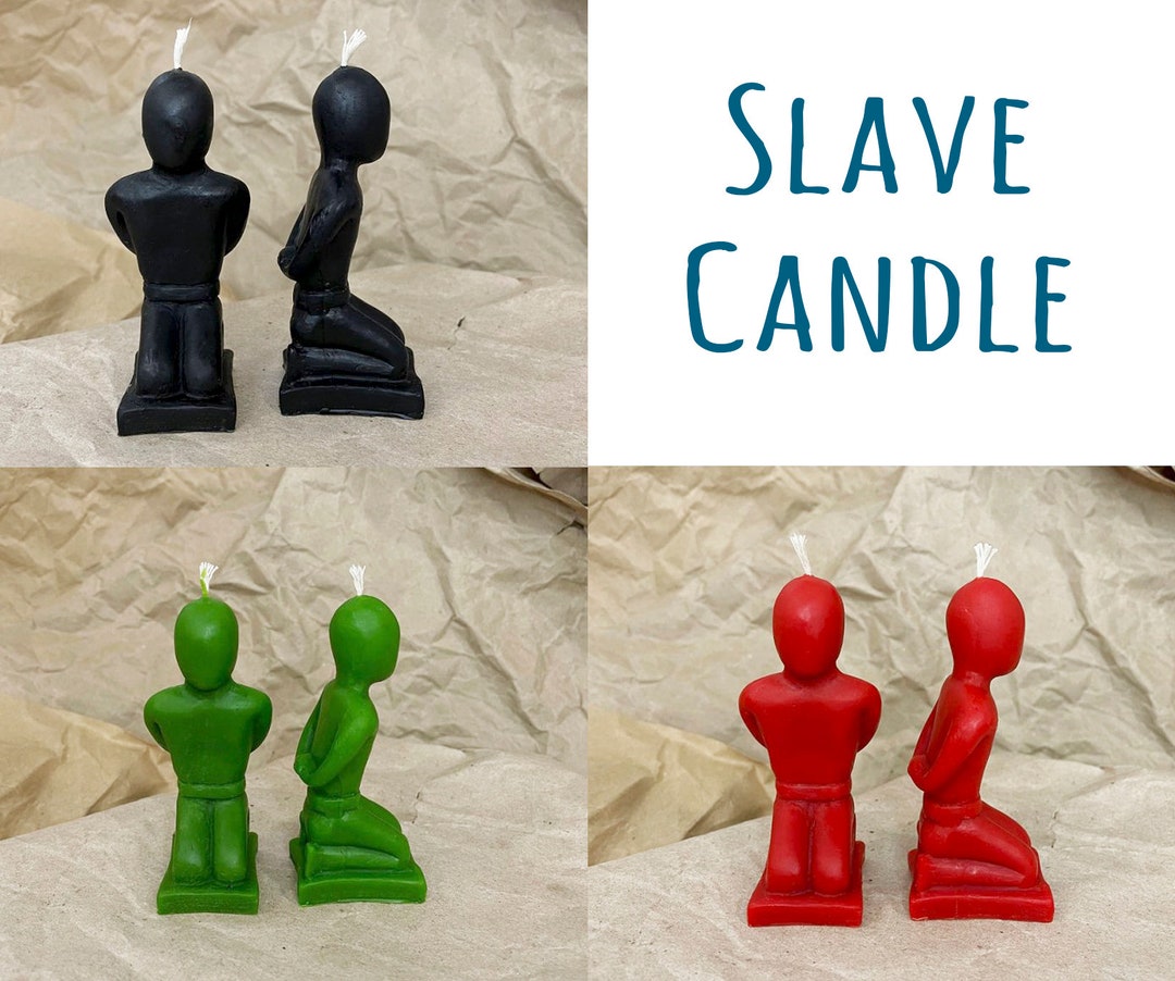 Slave Figure Spell Candles, Beeswax Witch Ritual Candles, Slave ...