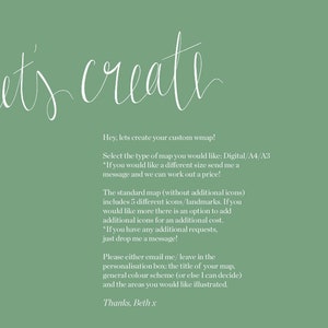 Custom Hand Illustrated Map: Your Personalised Journey, Your Unique ...