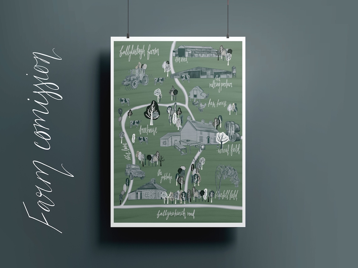 Custom Hand Illustrated Map: Your Personalised Journey, Your Unique ...