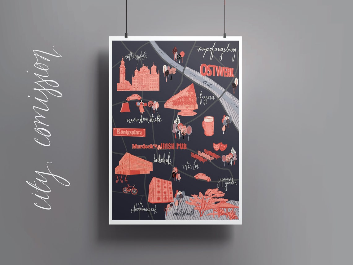 Custom Hand Illustrated Map: Your Personalised Journey, Your Unique ...