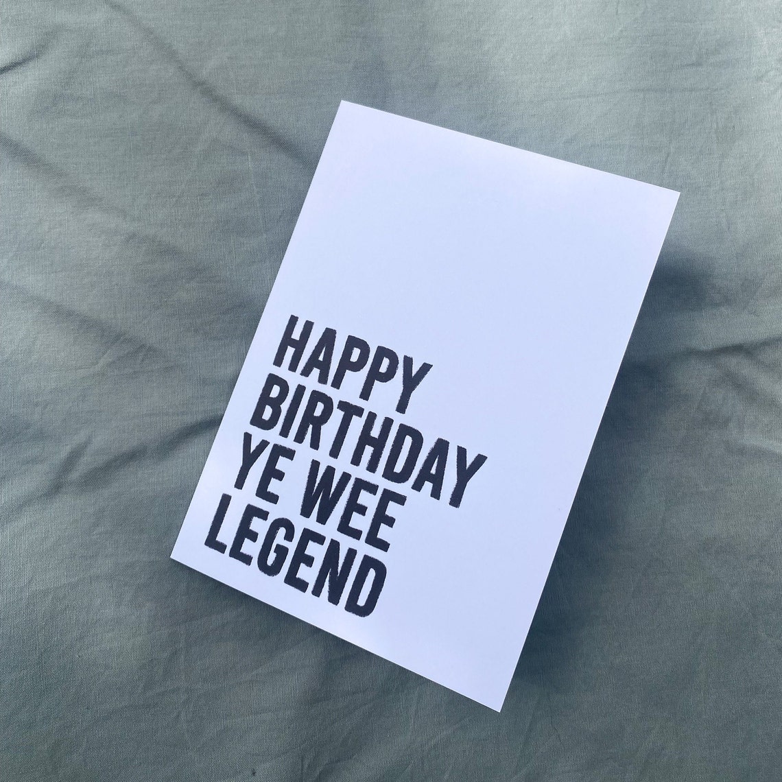 Happy Birthday Ye Wee Legend Personalisation Available - Etsy