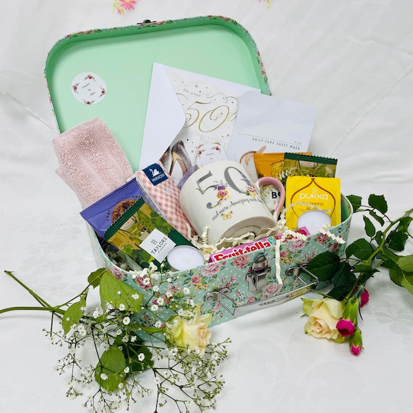 50th Birthday Gift Box for Women - Etsy