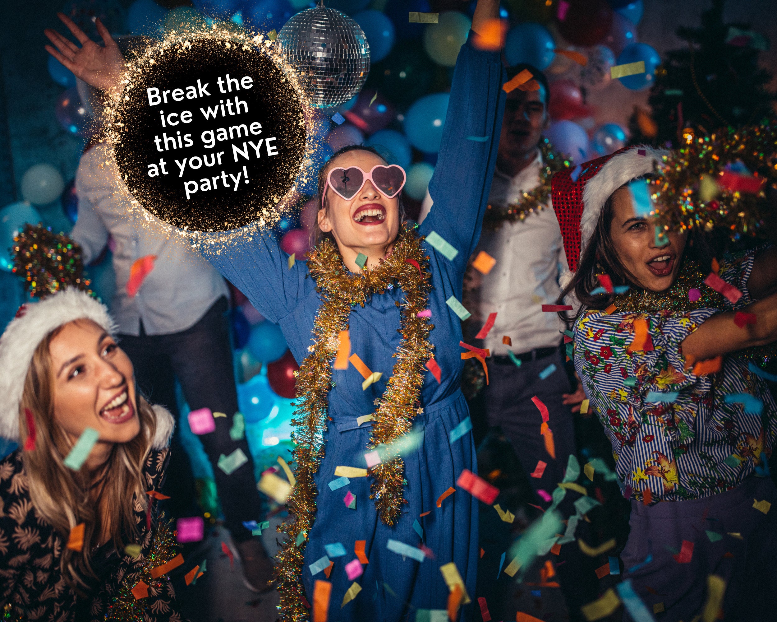 New Year's Eve Find the Guest Bingo Game | New Year Party Icebreakers ...