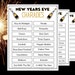 New Years Eve Charades Printable Game | Print at Home Party Game | New ...