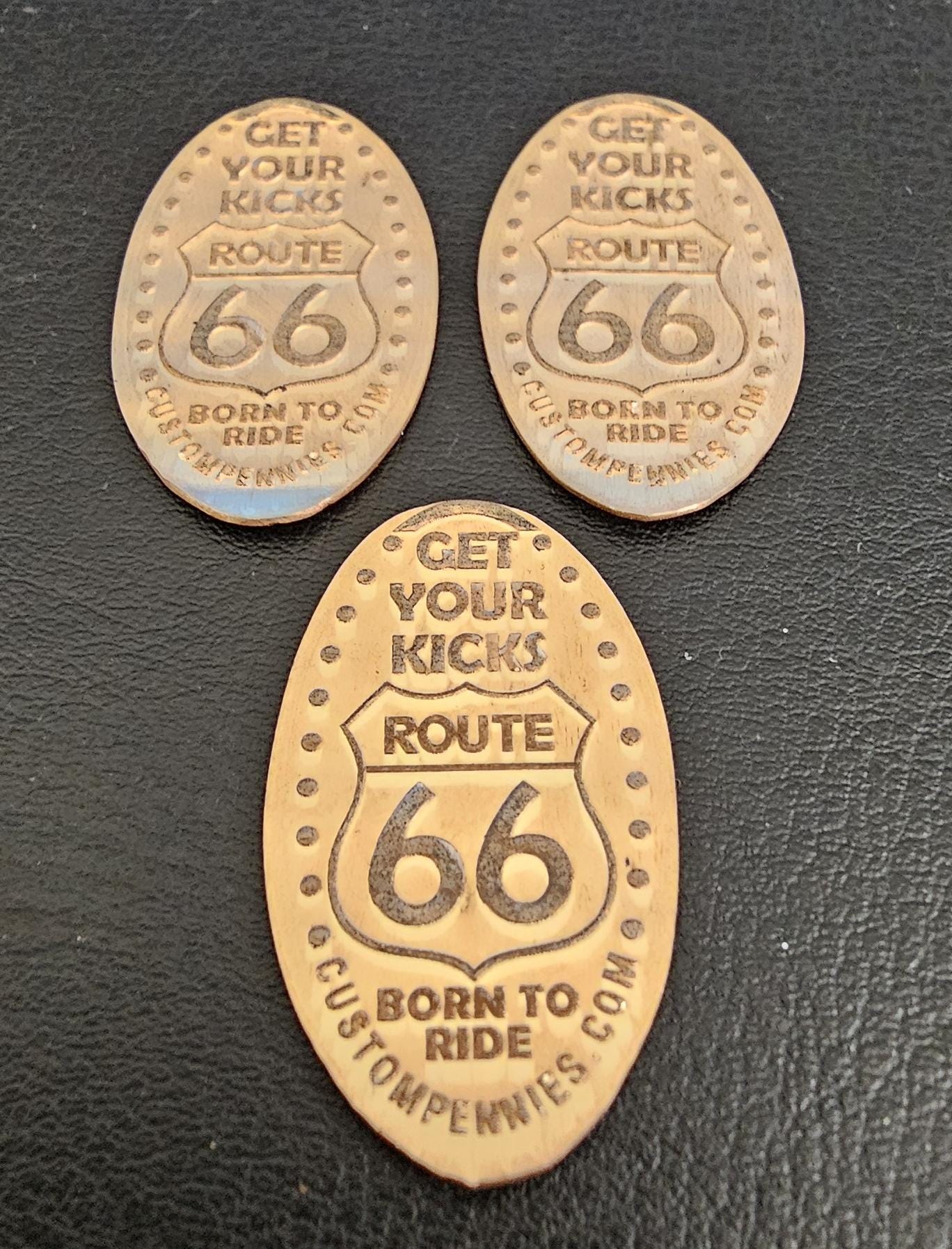 Route 66 Pressed Penny Elongated Coin - Etsy