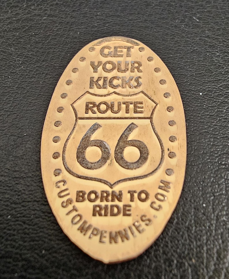 Route 66 Pressed Penny Elongated Coin - Etsy