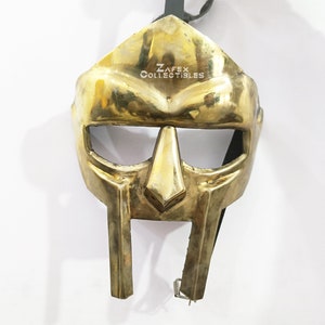 MF Doom Mask Mad-villain Mild Steel Armor Medieval Hand-forged Doom ...