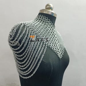 Handmade Chainmail Collar Lightweight Shoulder Jewelry Small Chain ...
