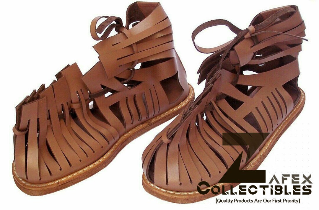 Medieval Roman Caligae Sandal, 300 Spartan King Leonidas Sandals ...