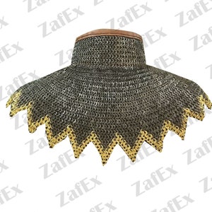 Medieval Knight Bishop Mantle Collar Flat Riveted With Flat Washer ...