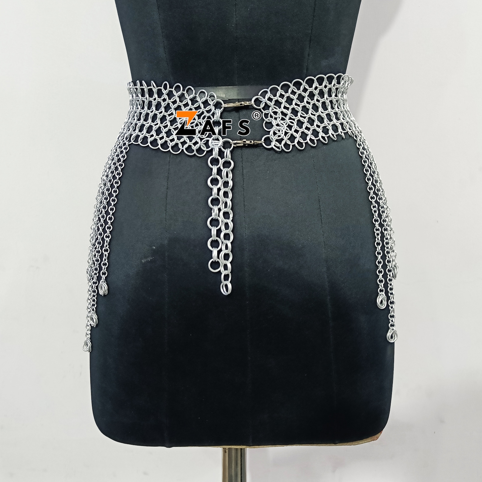 Medieval Chainmail Belt Lightweight Aluminum Waist Armor Ren Faire Mini ...