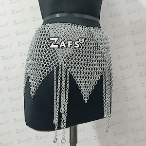 Chainmail Skirt Small Chain Layers Aluminum Jump Ring Stylish Medieval ...