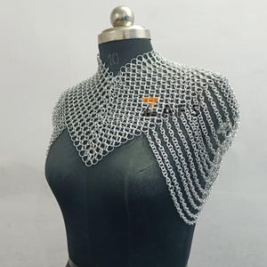 Handmade Chainmail Collar Lightweight Shoulder Jewelry Small Chain ...