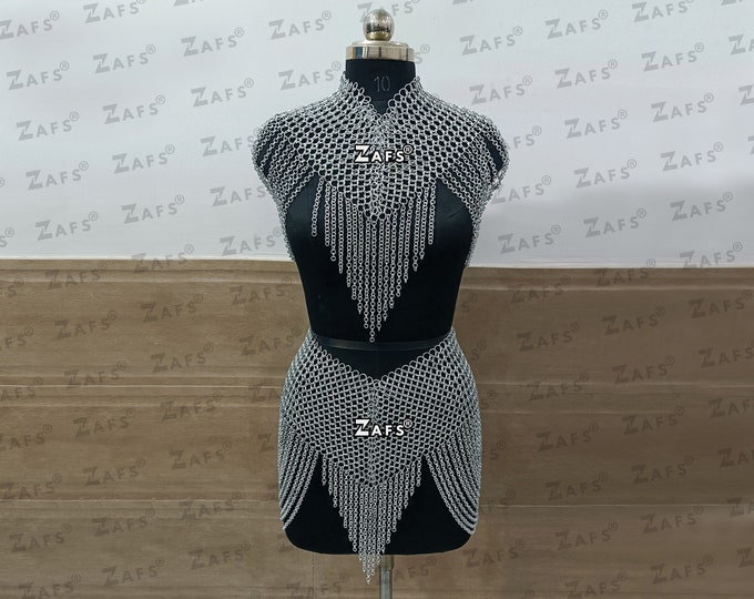 Chainmail Skirt Small Chain Layers, Aluminum Jump Ring, Stylish and ...