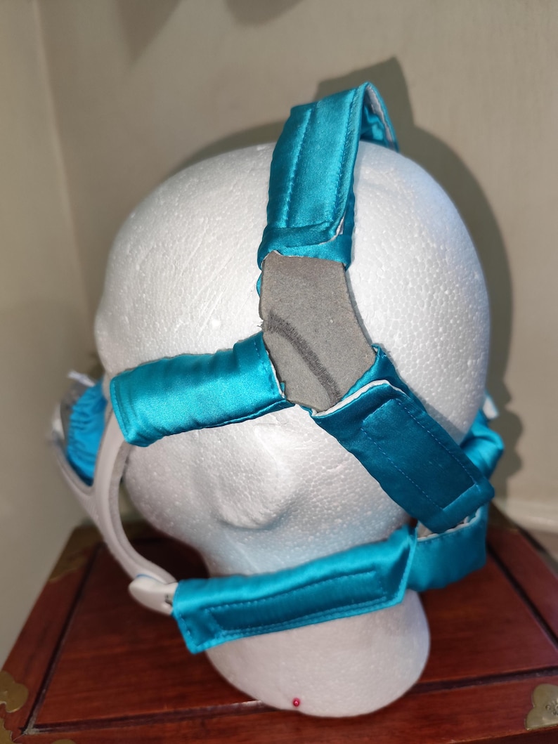 Resmed Airfit N20 CPAP Pure Mulberry Silk Full Head Gear Strap Covers ...