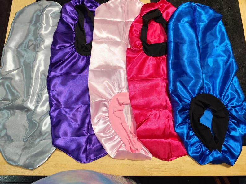Sleep Bonnet Long Hair Silky Satin Soft Hat Cap Ideal for CPAP Users ...