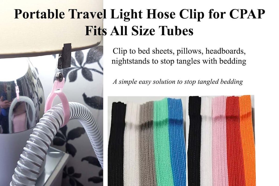 2x CPAP Hose Holder Clips Travel Portable Tangle Free BIPAP Ventilator ...
