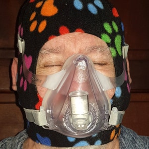 CPAP/BIPAP Full Head Comfort Cover Hat Barrier From Headgear Straps ...