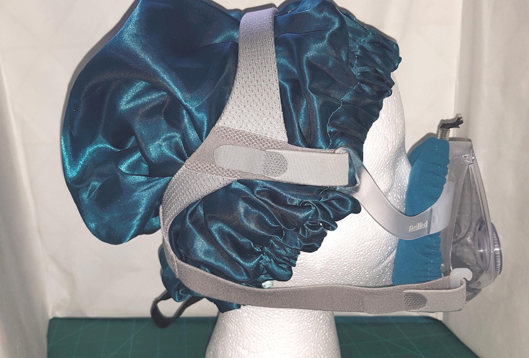 Silky Satin Sleep Hat for CPAP Users Bonnet Night Cap Reversible Ideal ...