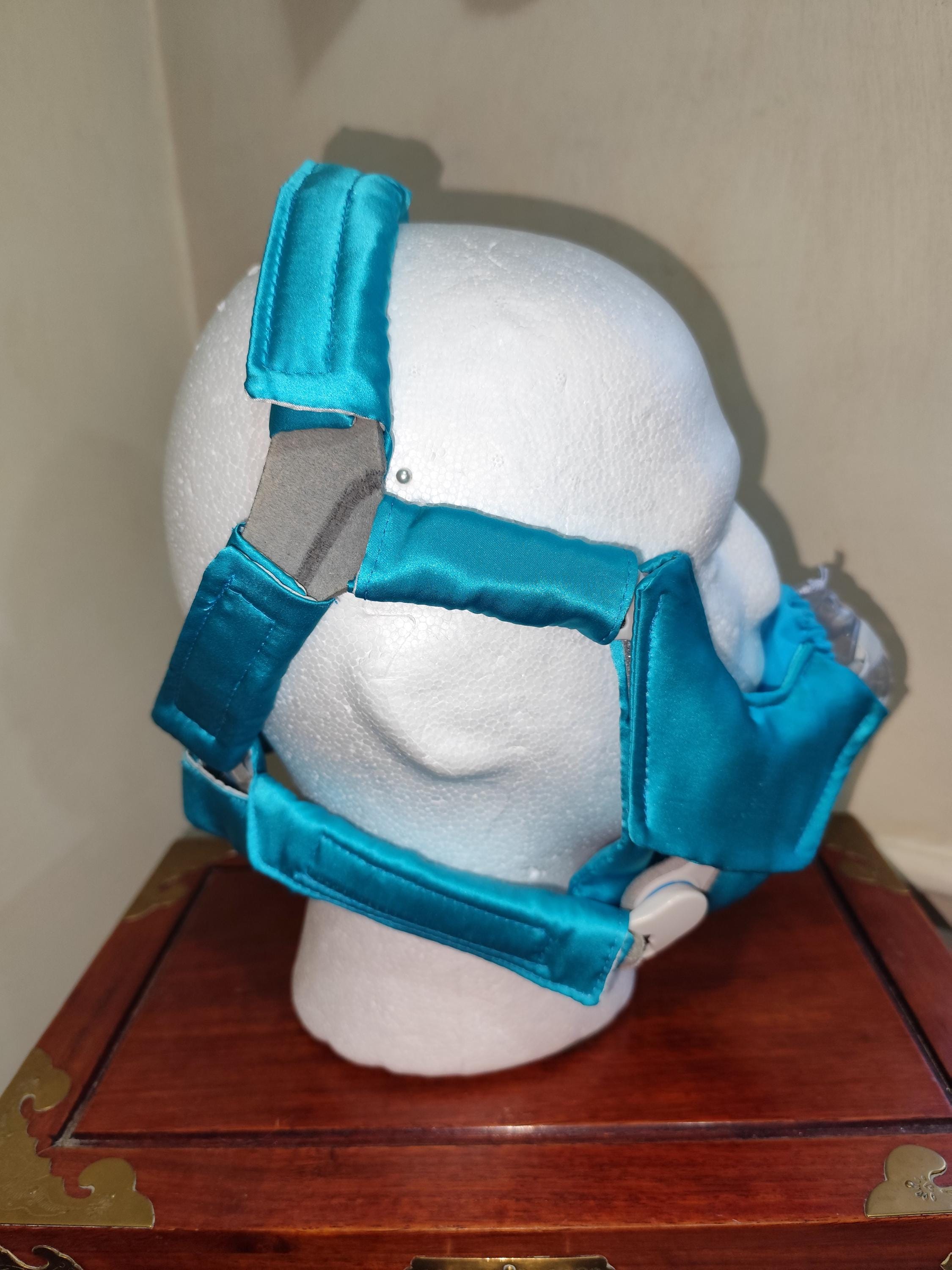 Resmed Airfit N20 CPAP Pure Mulberry Silk Full Head Gear Strap Covers ...