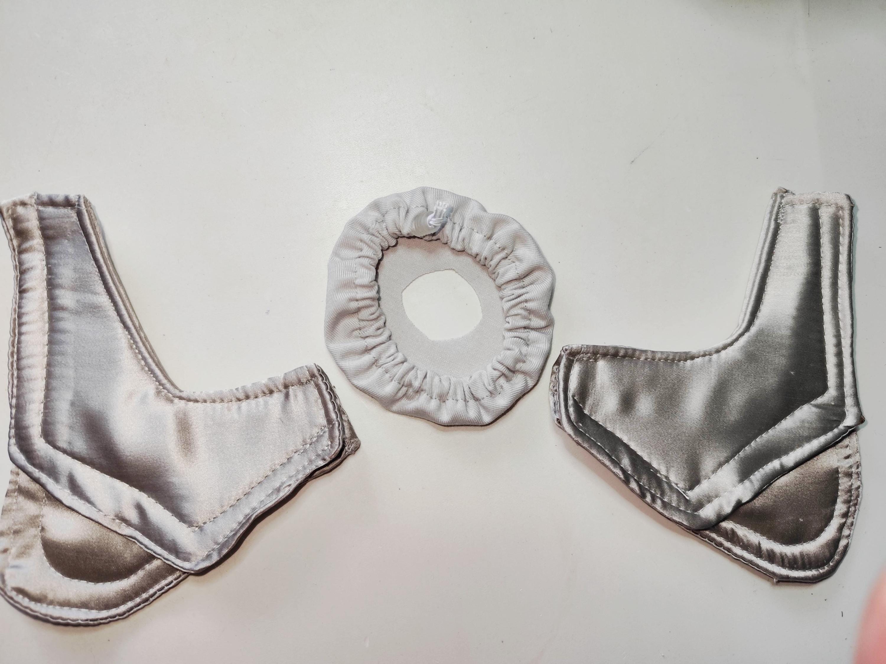 Resmed Airfit N20 CPAP BIPAP Pure Mulberry Silk Head Gear Cheek Cover ...