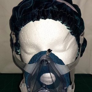 Silky Satin Sleep Hat for CPAP Users Bonnet Night Cap Reversible Ideal ...