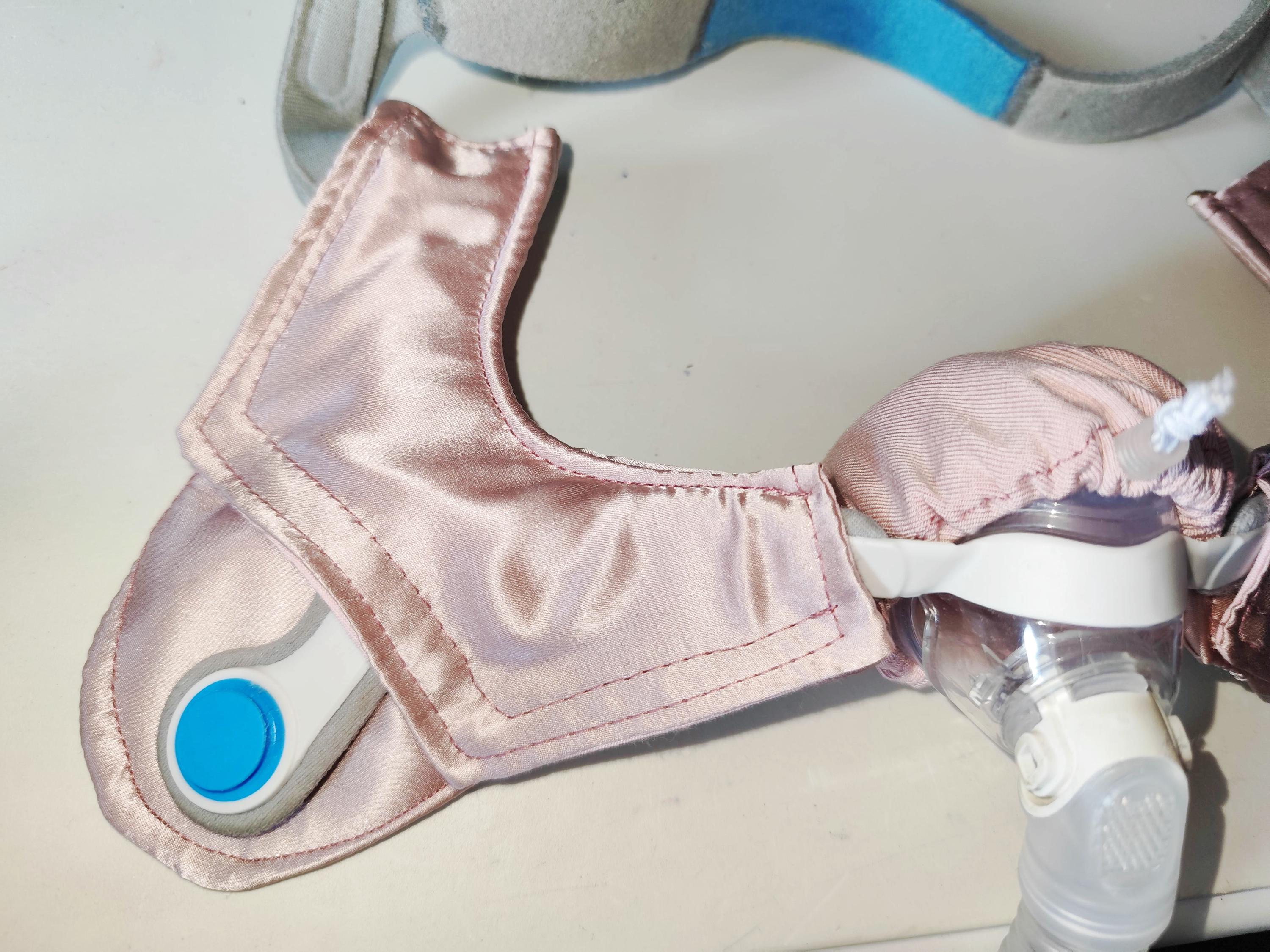 Resmed Airfit N20 CPAP BIPAP Pure Mulberry Silk Head Gear Cheek Cover ...