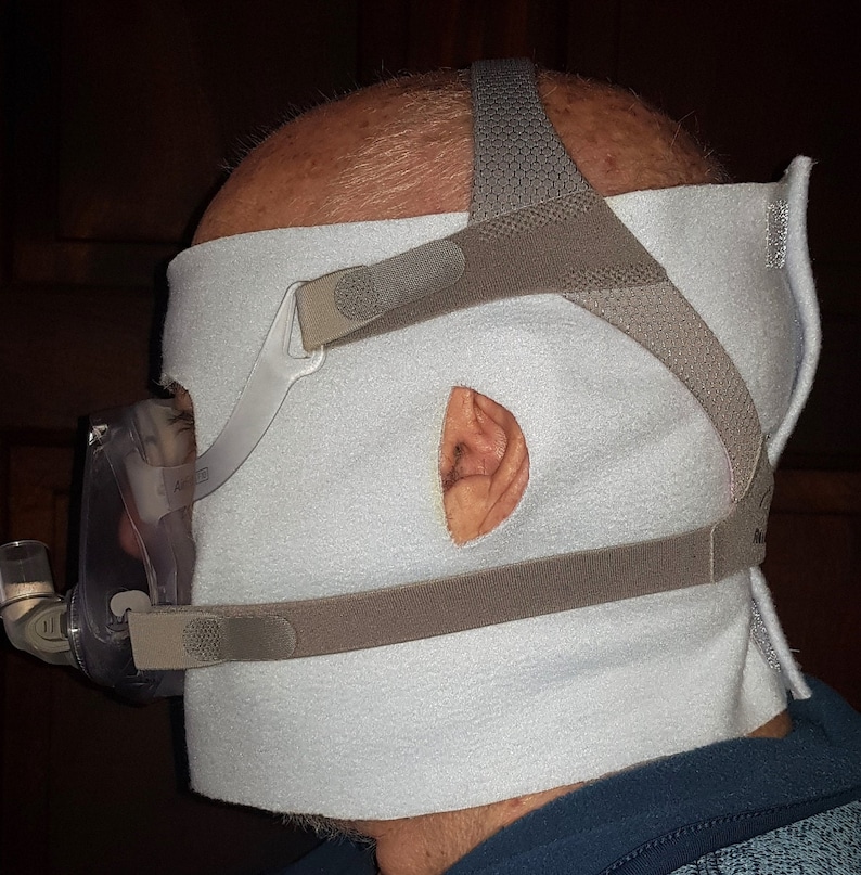 CPAP BIPAP Wrap Around Face Head Hair Protection From Straps Pain Cover ...