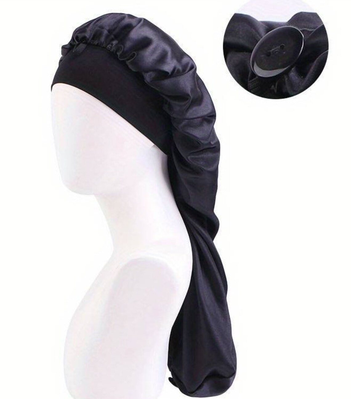 Sleep Bonnet Long Hair Silky Satin Soft Hat Cap Ideal for CPAP Users ...