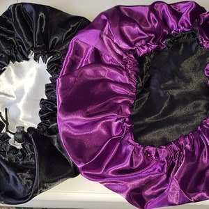 Silky Satin Sleep Hat for CPAP Users Bonnet Night Cap Reversible Ideal ...