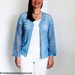 Lace Bomber Crochet Cardigan Pattern: Summer Skies Design (PDF Pattern ...