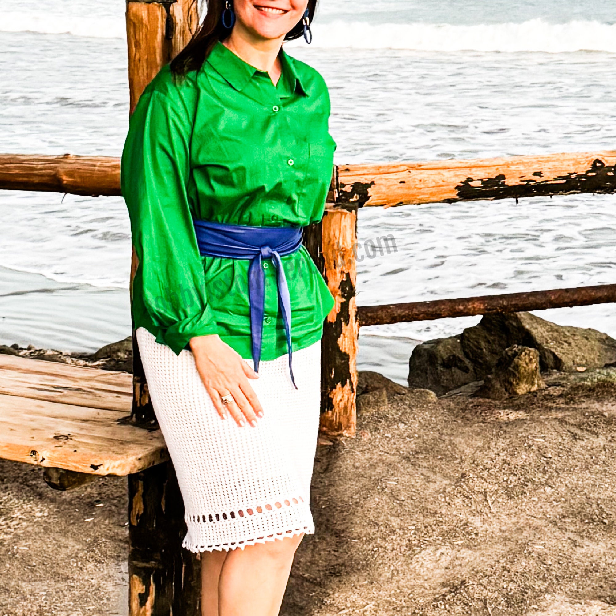 Summer Stroll Pencil Skirt Crochet Pattern XS-XL Sizes, Straight ...