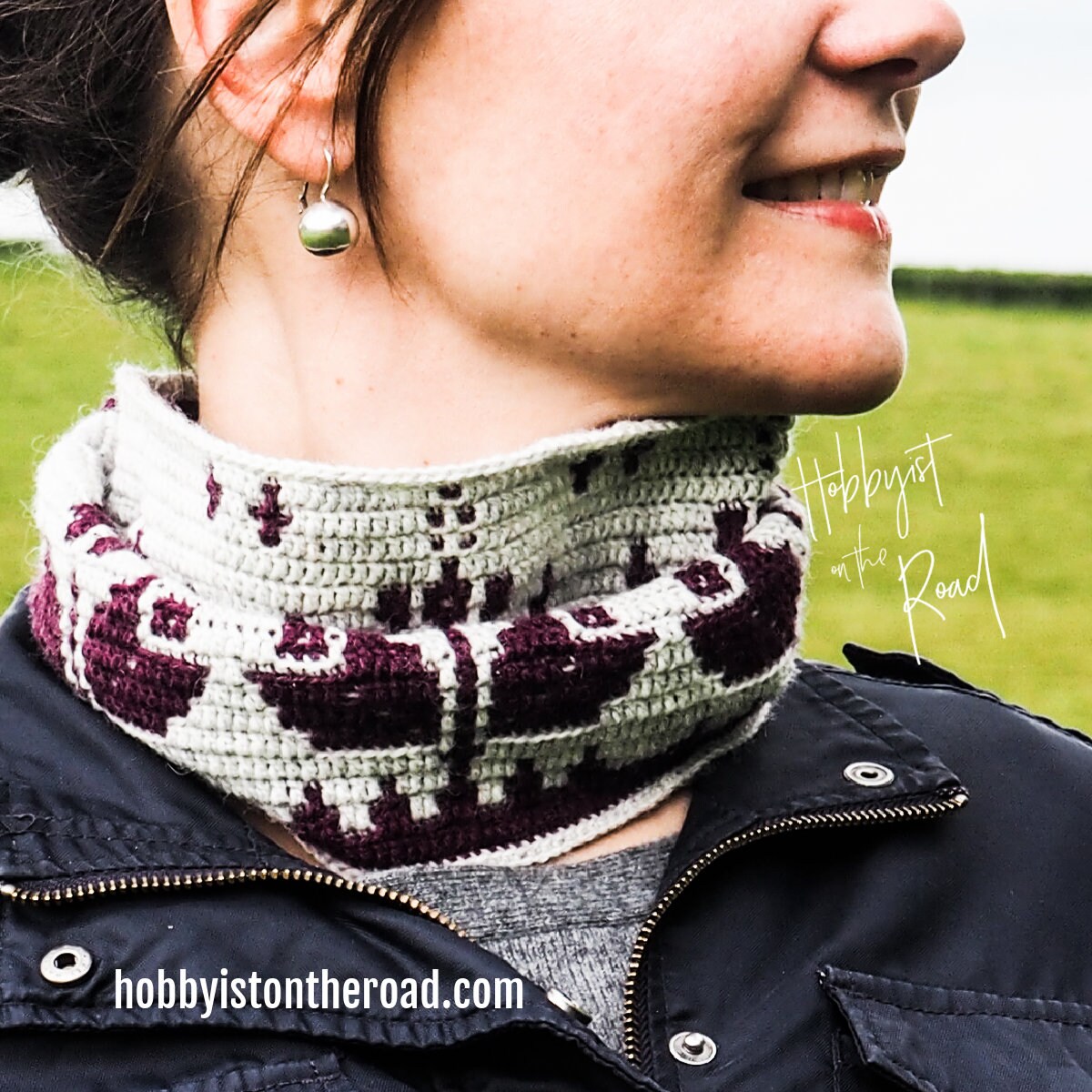 Baltic Flowers Cowl Crochet Pattern: Mosaic Neck Warmer (PDF Pattern ...