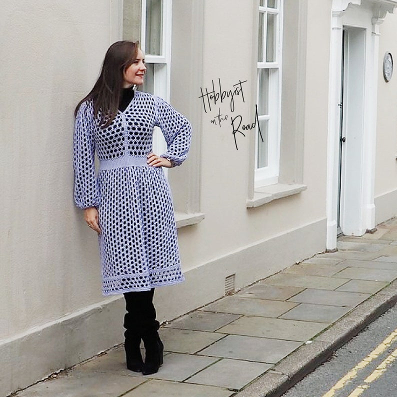 Lavender Fields Lace Dress Crochet Pattern S-2XL Sizes, Instant ...