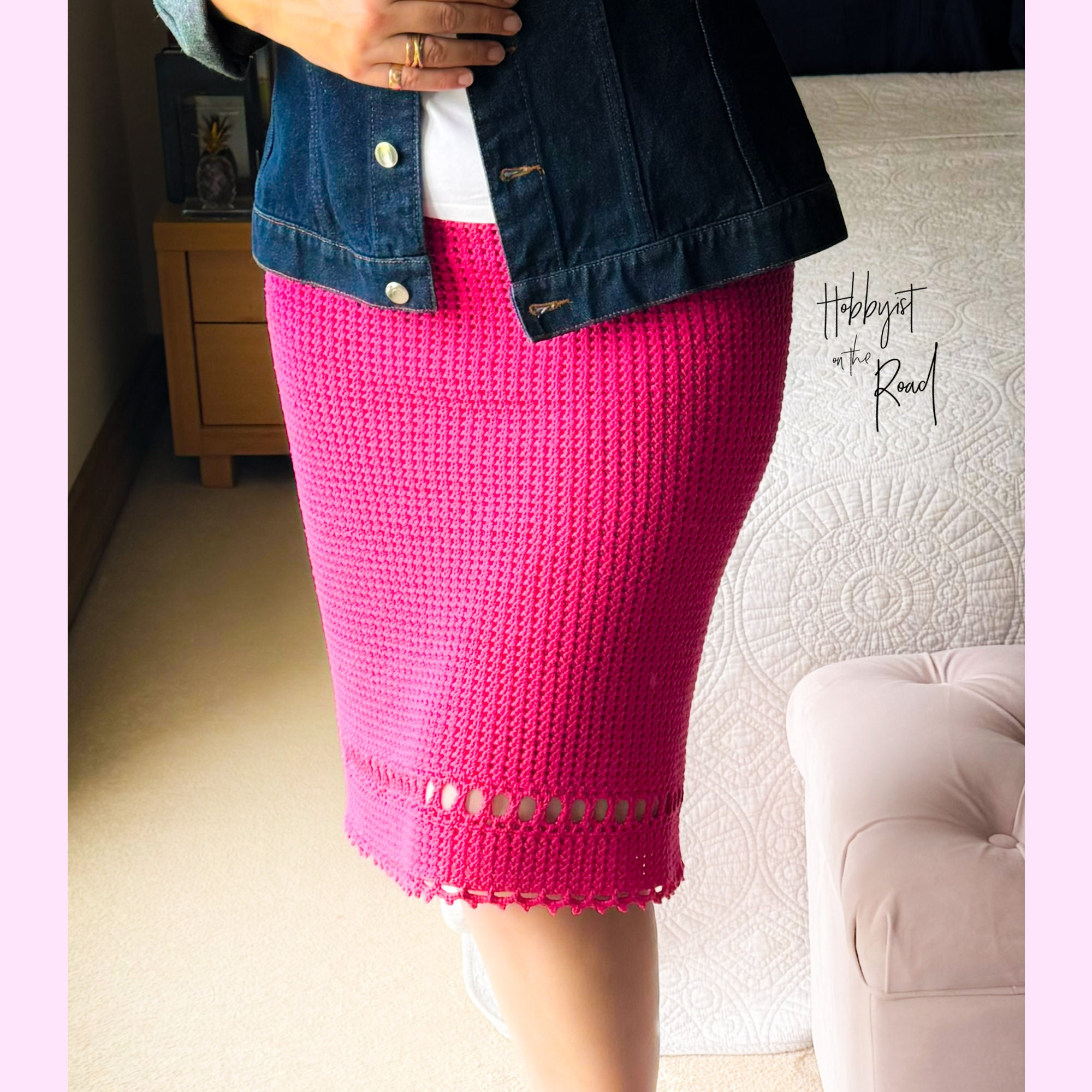 Summer Stroll Pencil Skirt Crochet Pattern XS-XL Sizes, Straight ...