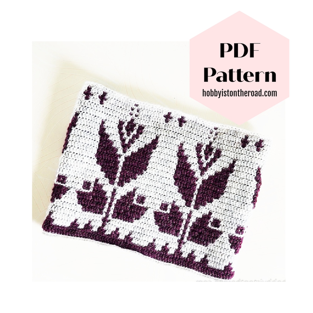 Baltic Flowers Cowl Crochet Pattern: Mosaic Neck Warmer (PDF Pattern ...