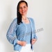 Lace Bomber Crochet Cardigan Pattern: Summer Skies Design (PDF Pattern ...