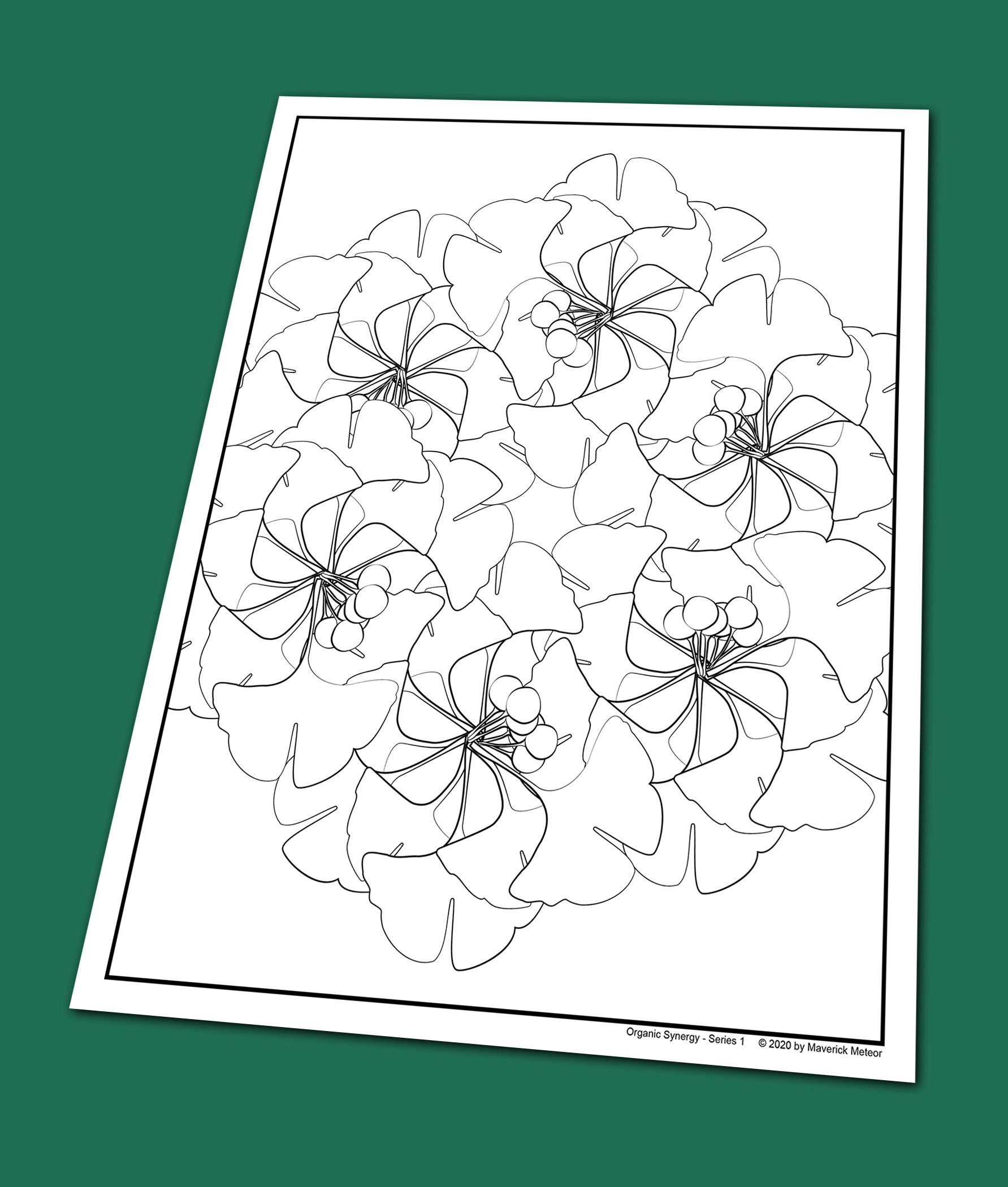 Organic Synergy - 10 Printable Coloring Pages. Organic Shapes and ...