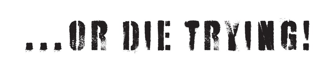 Or Die Trying! Success is the Only Option. You Can Do the Thing! SVG ...