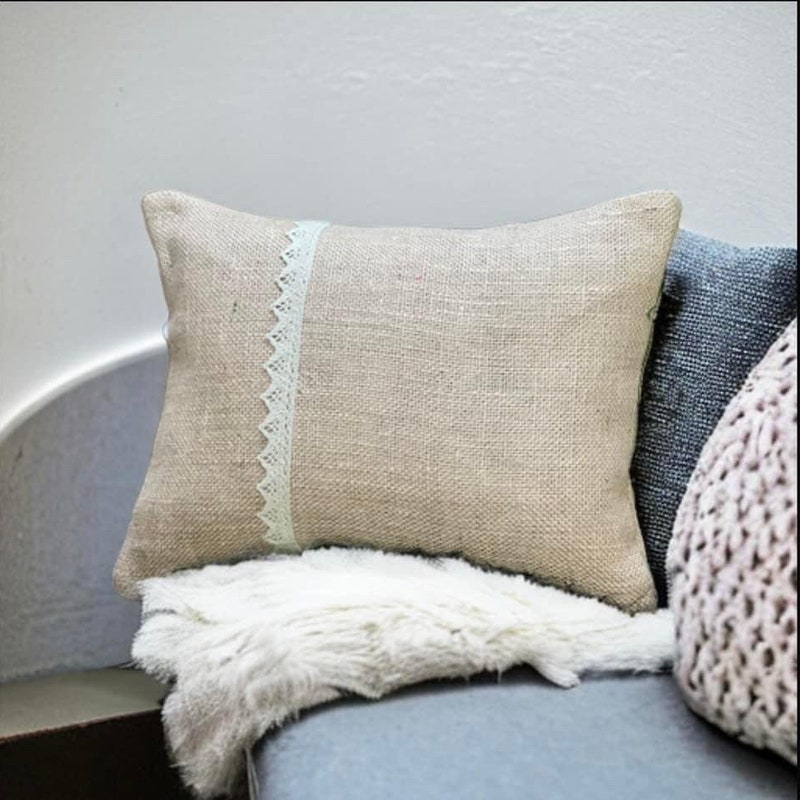 Hessian Cushion - Etsy