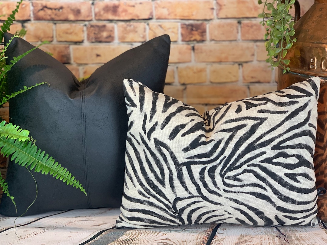 Zebra Print Cushion Animal Print Cushion Cushion Covers UK - Etsy UK
