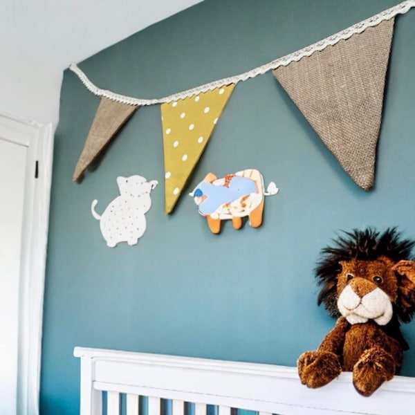 Rustic Bunting - Etsy